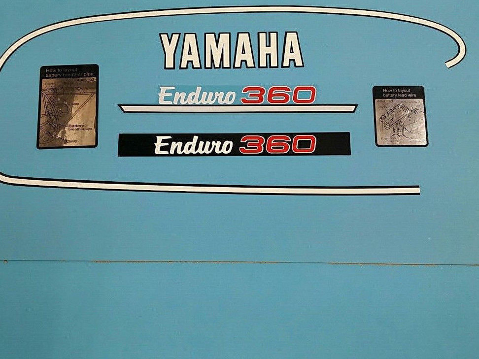 YAMAHA DT360 TANK AND SIDE COVER DECAL GRAPHIC SET (#*Y24) | eBay