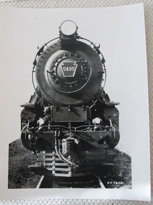 Vintage 8x10 Photo PRR Pennsylvania Railroad Front View K4 5495 B/W | eBay