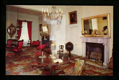 President postcard Andrew Jackson home interior Hermitage Nashville, TN ...