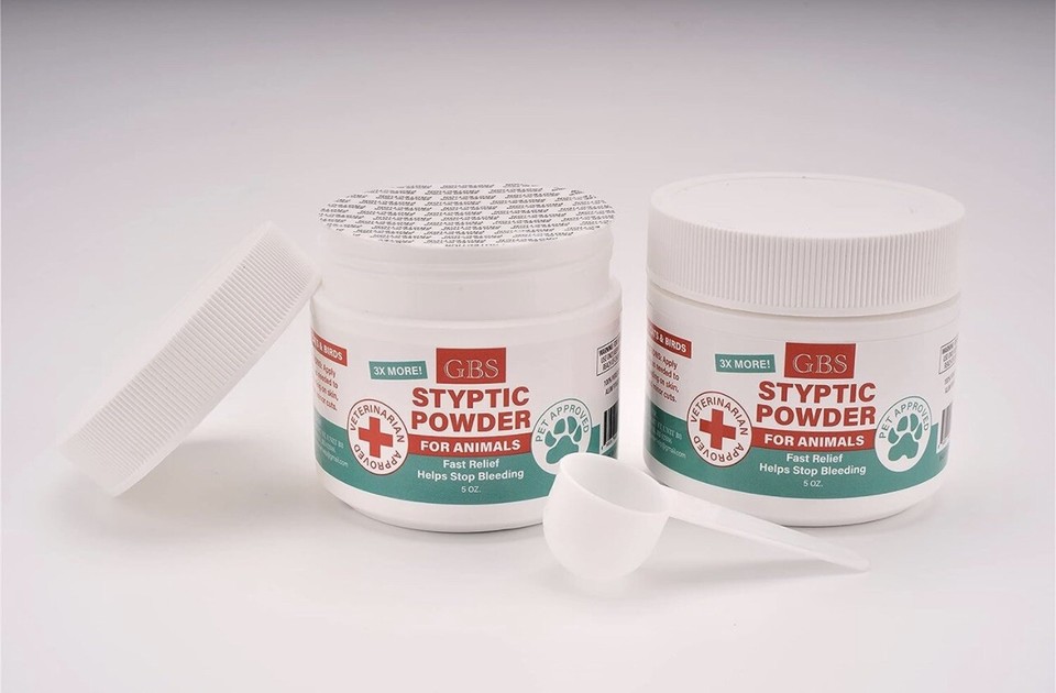 Styptic Powder For Stop Bleeding Dog Cat Pet Nails Large Jar 5Oz | eBay