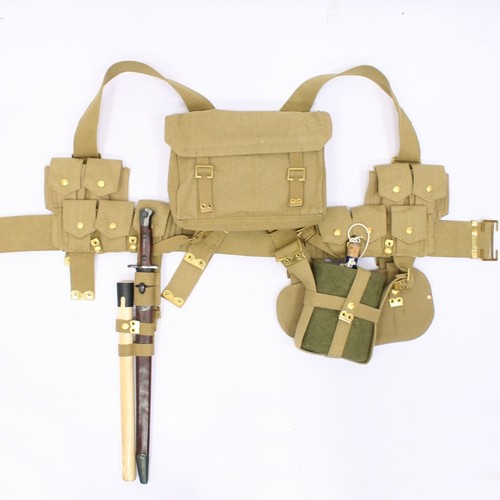 Replica 1908 1st pattern Battle Order webbing set WW1 British Army by ...