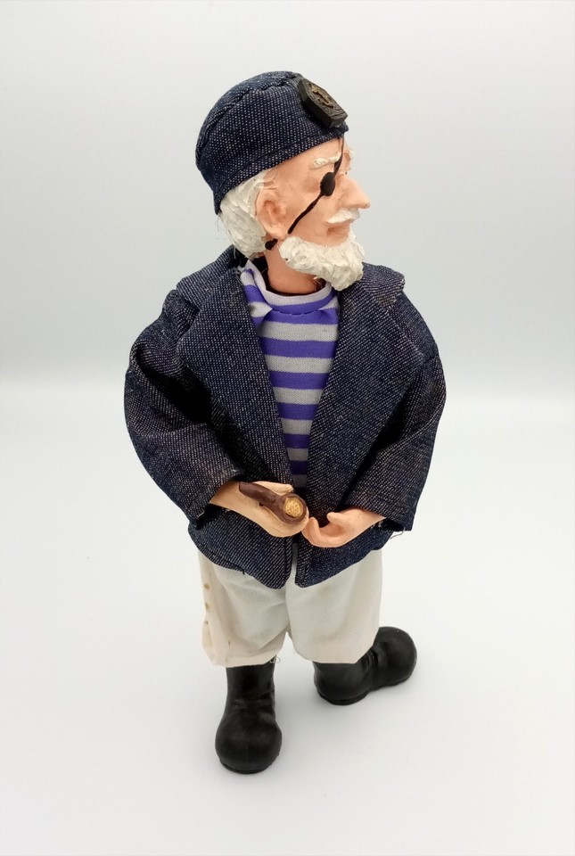 Vintage Lot of 4 Sea Captain Dolls Sailor Figures Pirates Nautical ...