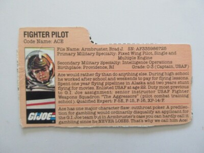 Fighter Pilot code name ACE cut out | eBay