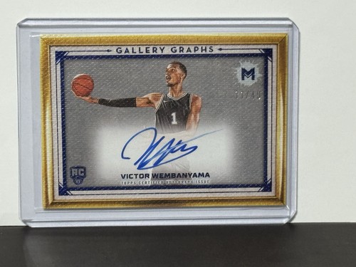 2024 topps motif basketball Auto Blue Border Victor Wembanyama 11 / 49 ...