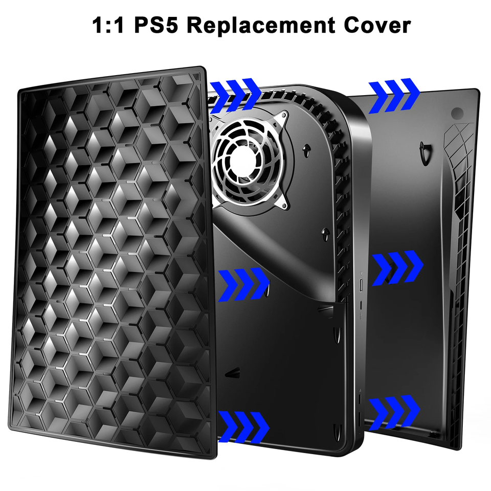 PS5 Plates for PS5 Accessories, Hard Shockproof Cover PS5 Skins Shell ...