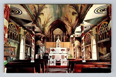 Kona HI-Hawaii, Altar at St Benedict's Catholic Church, Vintage ...