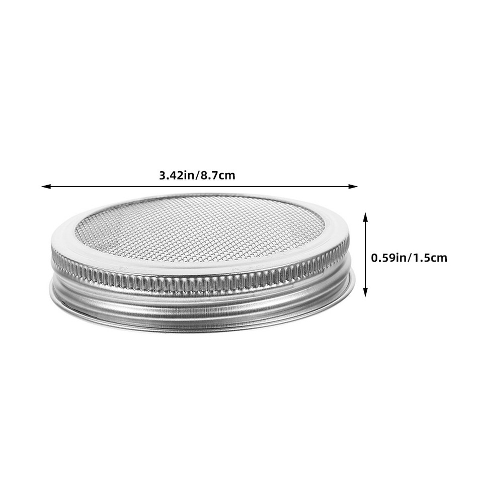 6pcs Stainless Steel Sprouting Lids For Jars 70/86mm Mesh Screen Lids ...