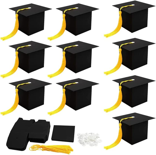10 Pieces Graduation Candy Boxes Party Favors,Graduation Cap Gift Box ...