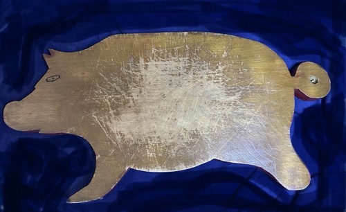 Vintage Handmade Wood Pig Cutting Board Breadboard Farmhouse Kitchen ...