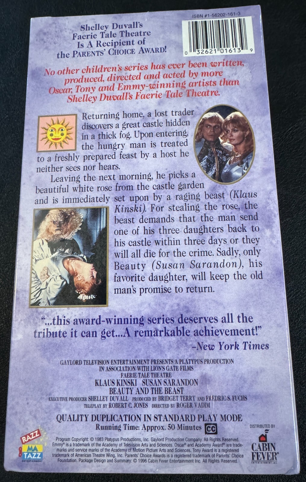 Shelley Duvall's Faerie Tale Theatre - Beauty and the Beast (VHS, 1996 ...