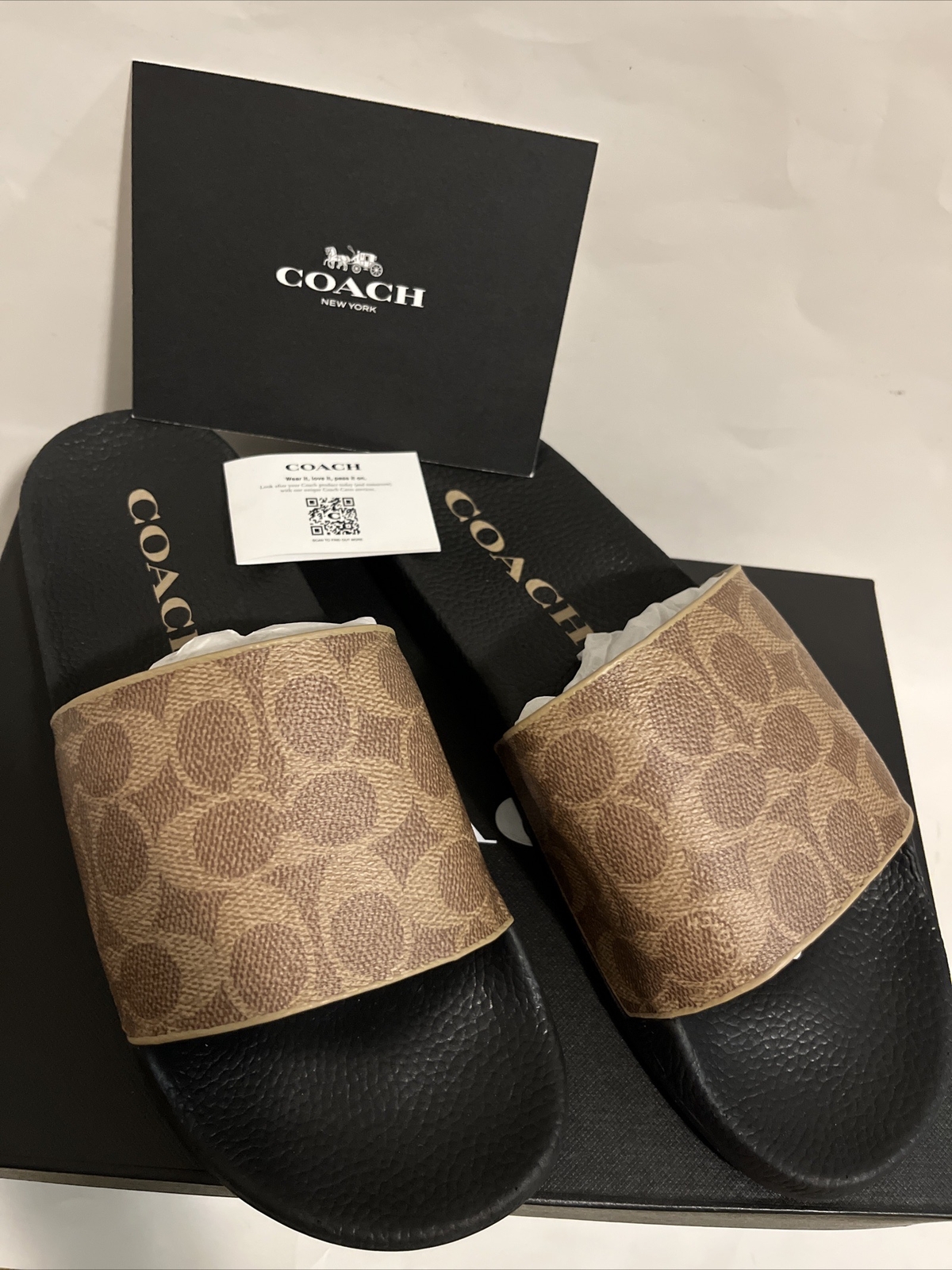 Womens COACH UDELE Slides Size 10B for sale online | eBay