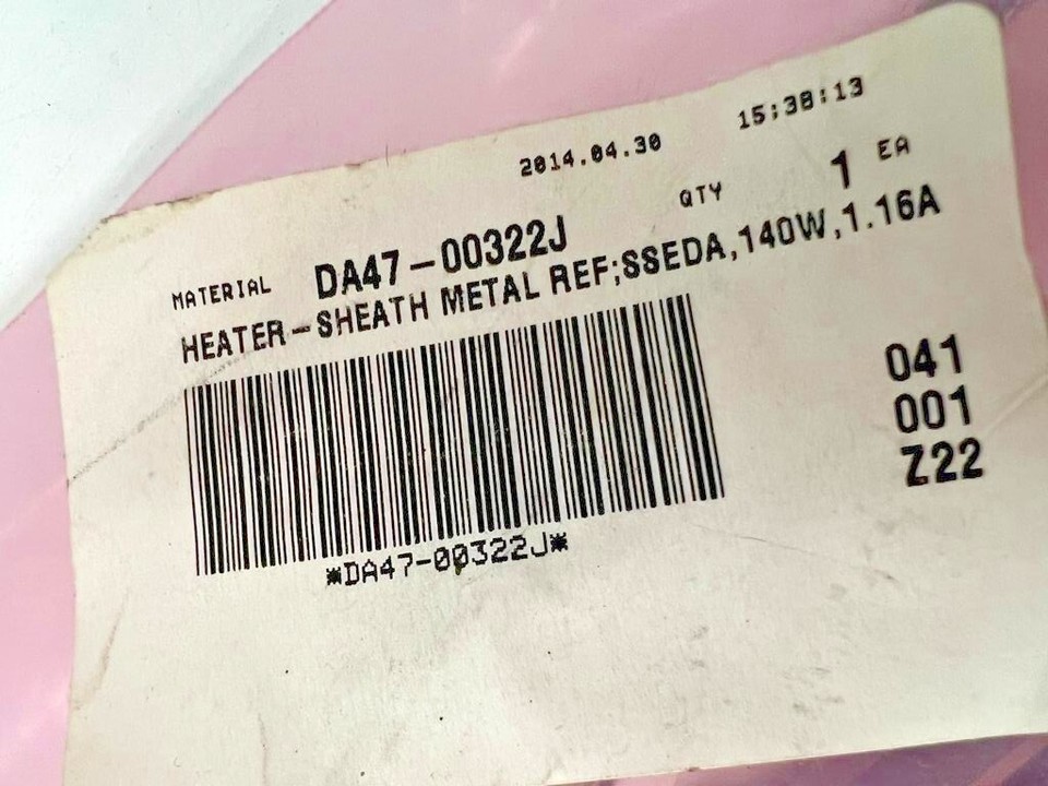 Genuine OEM Samsung Refrigerator Defrost Heater DA47-00322J | eBay