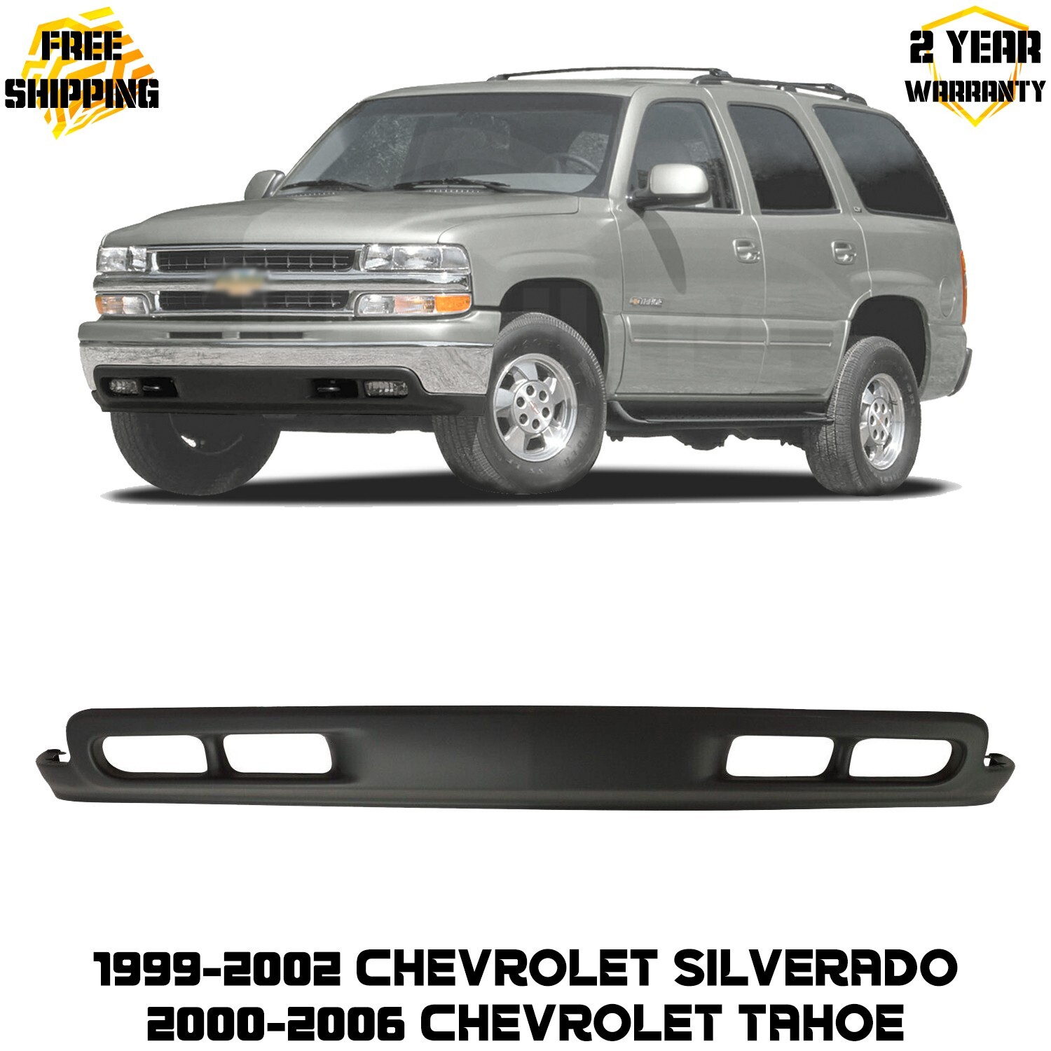 Front Bumper Valance Primed For 1999-02 Chevrolet Silverado 2000-06 ...