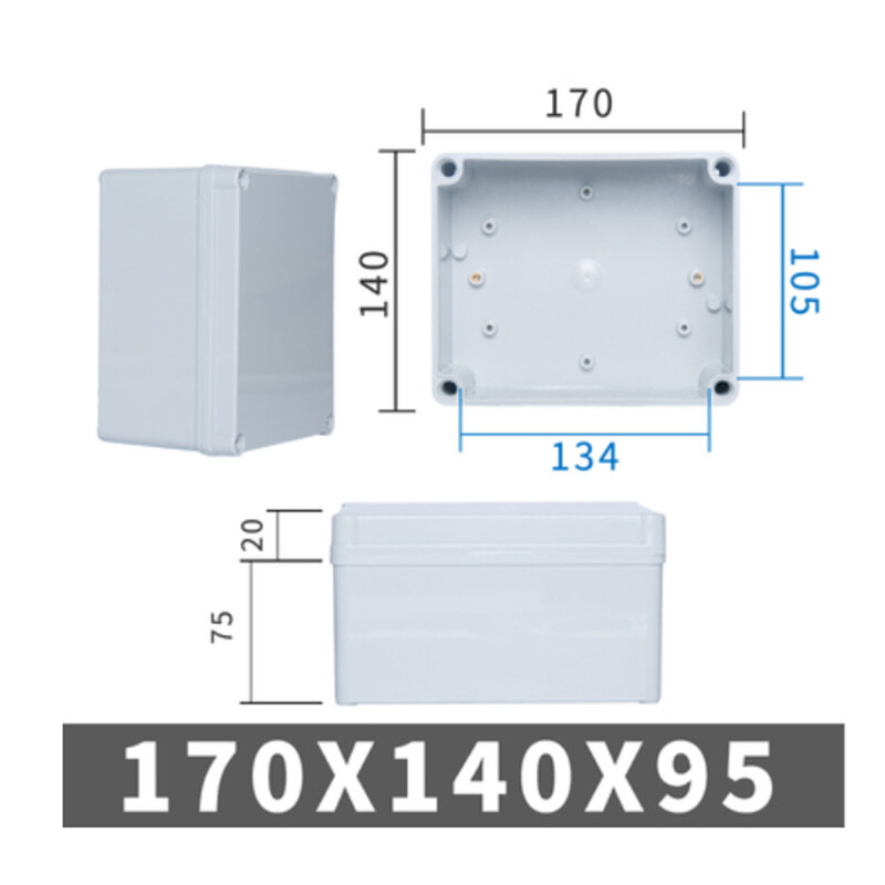 Electrical Cases Junction Box Waterproof Plastic Junction Box Housing ...