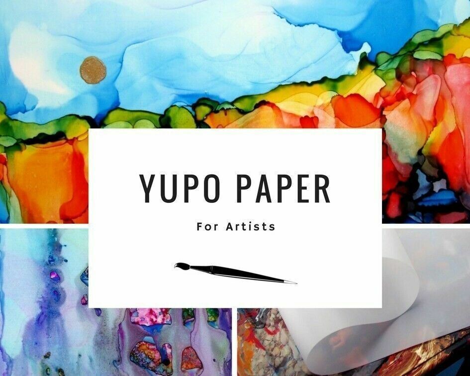 A5 A4 or A3 Yupo Ultra Watercolour Paper Pad 158gsm 20 Sheets Alcohol ...