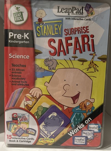 LeapPad LeapFrog STANLEY SURPRISE SAFARI PRE K KINDERGARTEN SCIENCE ...