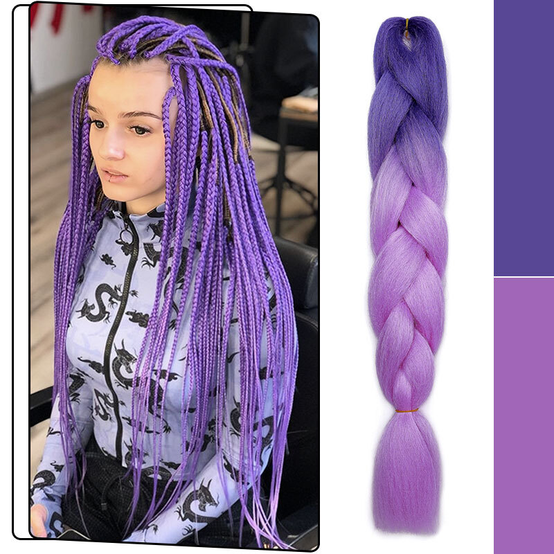 Mega Thick Box Braid Long Jumbo Braiding Hair Extension As Human Real ...