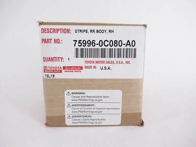 Genuine OEM Toyota 75996-0C080-A0 "TRD 4X4 OFF ROAD" Rear Decal 2015 ...