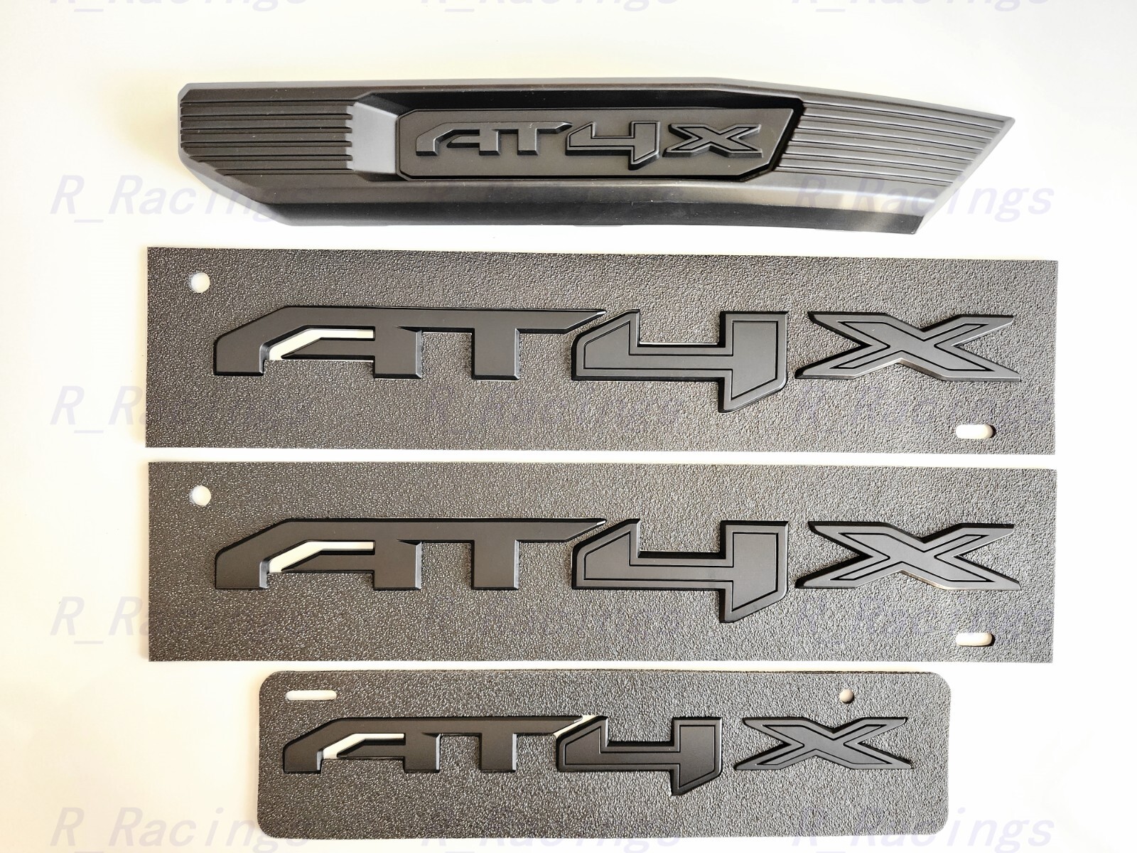 4PCS Matte Black Doors Front Rear AT4X Emblems GMC 2022+ Sierra 1500 | eBay