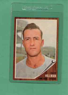 1962 Topps Cincinnati Reds Dave Hillman # 282 NM-MT Tough Card !!! | eBay