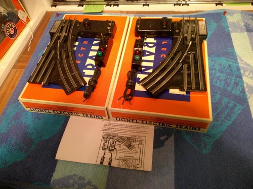 LIONEL TRAIN PAIR OF O SCALE SWITCHES 031 RADIUS NUMBERS | eBay