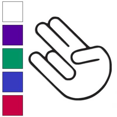 The Shocker Hand Symbol, Vinyl Decal Sticker, Multiple Colors & Sizes ...