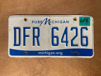 2016 Michigan License Plate Pure Michigan # DFR 6426 | eBay