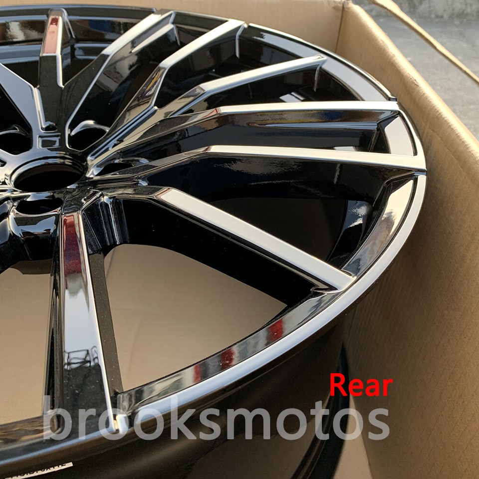 22" NEW GLOSS BLACK STYLE FORGED WHEELS RIMS FIT 2019+ BMW X3 X4 742 ...