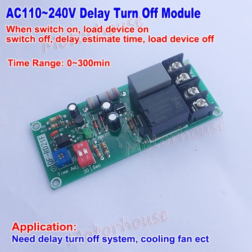AC 110V 220V 230V Delay Timing Timer Control Relay Turn OFF Switch ...