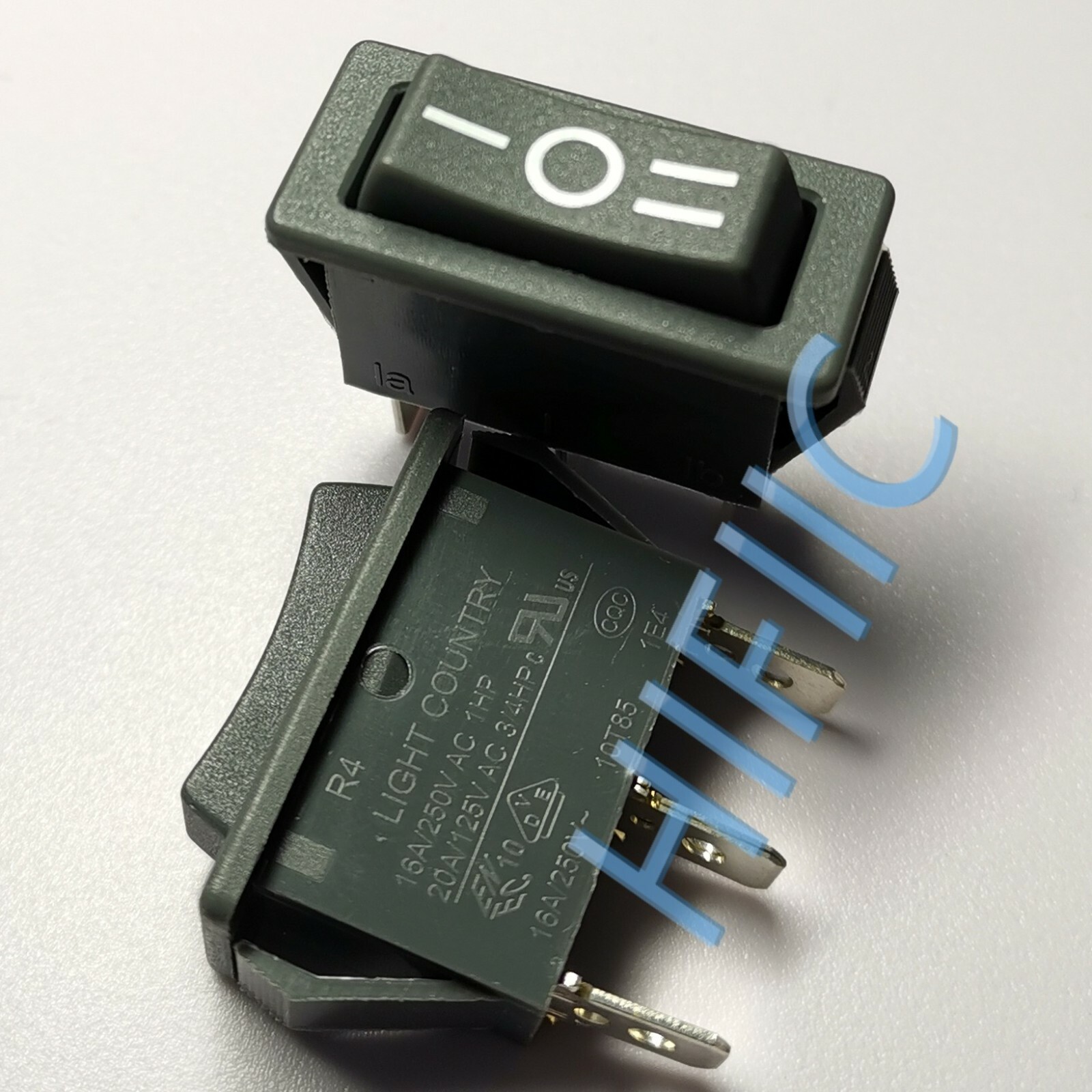 Light Country R4 Double Side Self-Reset Rocker Switch 3 Pins 20/16A 125 ...