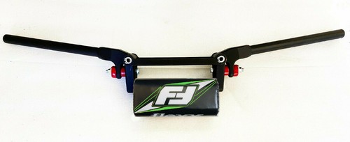 Fasst Flexx 10 Degree Enduro High Handlebars Bars Green Pad Dirtbike's ...