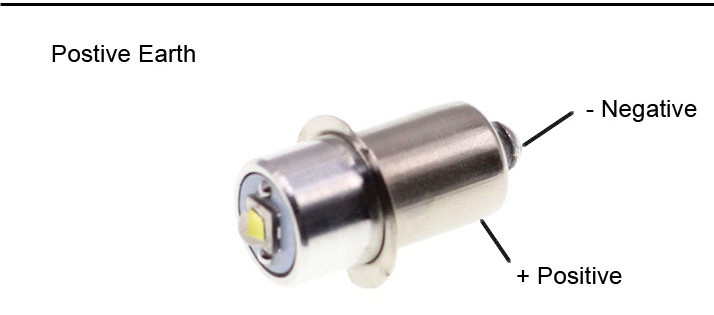 CREE - Positive Earth 360 Lumen LED 5W PR bulb UPGRADE for 4-cell 6 ...