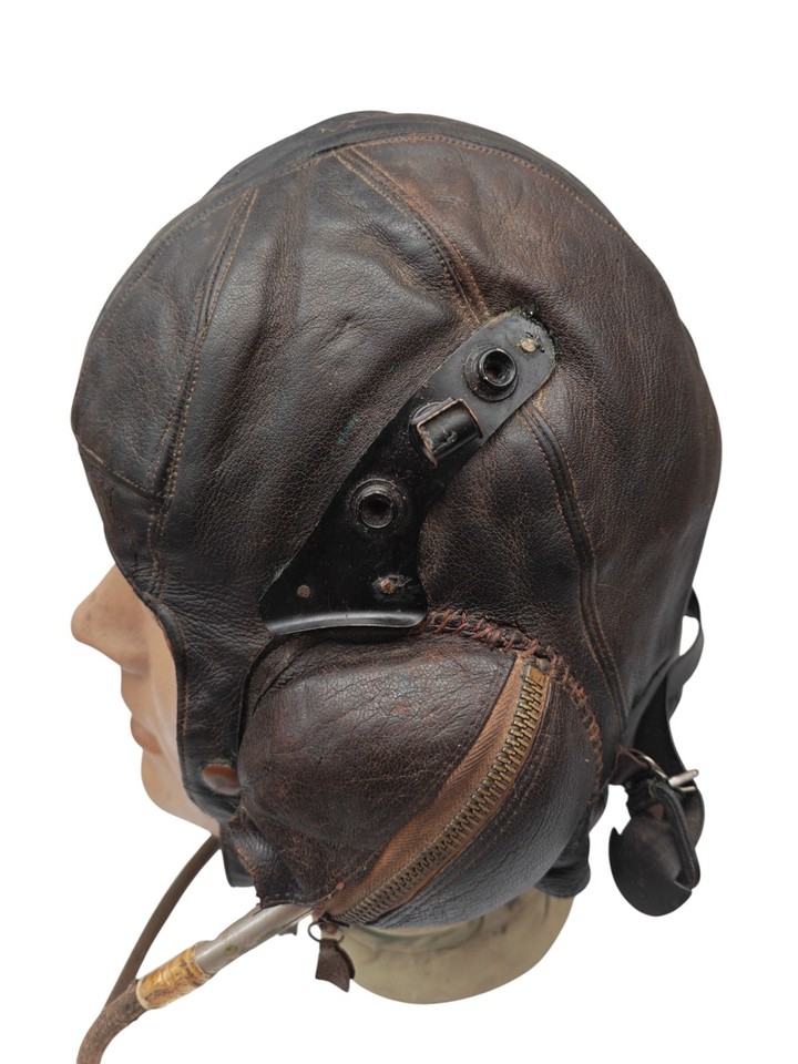 WW2 RAF B-type flying helmet Sz3 & MKIV goggles guide plates | eBay