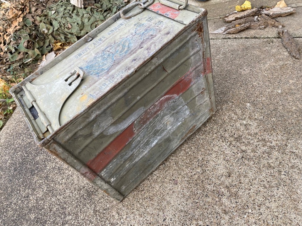 ORIGINAL WWI US ARMY MODEL 1906 M1903 RIFLE .30-06 CAL AMMO TIN CRATE ...