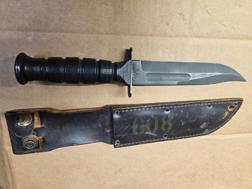 US CONETTA MILITARY FIGHTING KNIFE W/SHEATH VINTAGE 100% GENUINE | eBay