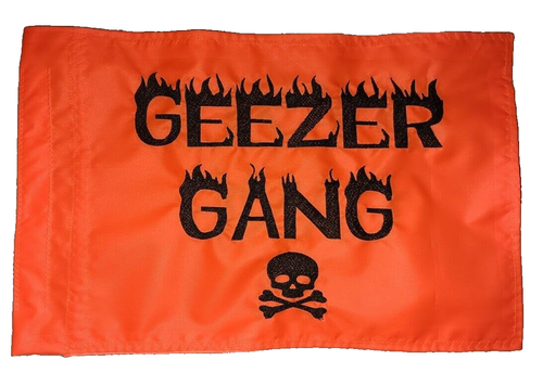 Custom GEEZER GANG Safety Flag JEEP ATV UTV Recumbent Trike SxS Made to ...