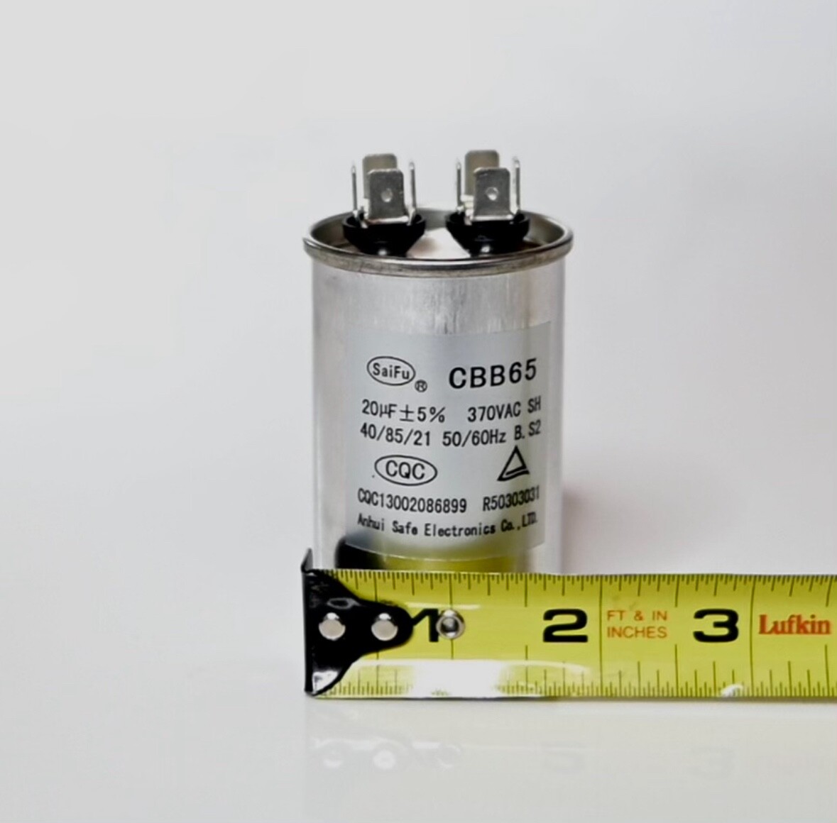 20 uf 370VAC CBB65 capacitor 50/60 Hz Motor Run Aluminum Casing | eBay