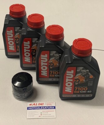 4 Lt Oil MOTUL 7100 10 W 40 Oil Filter Honda Ctx ABS 700 Cc 2014/2016 ...