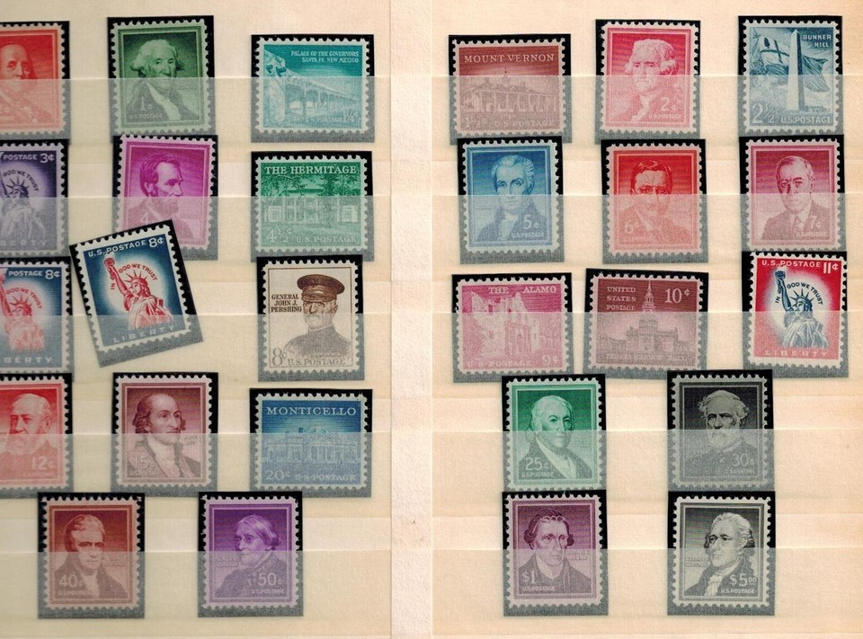 US Regular Collection from SC 803 w/5$ + Cancels & Perfs 37 Pages | eBay