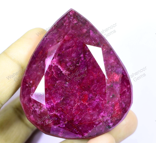 905.00 Ct Natural Huge Blood Red Ruby Pear Certified Loose Gemstone | eBay