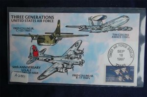 US Air Force 50th Anniversary Stamp FDC HP Collins#A2801 Sc#3167 3 ...