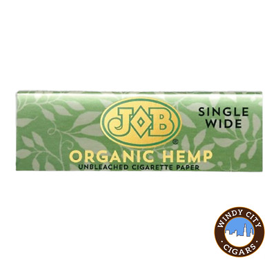 Job Organic Hemp Single Wide Rolling Papers - 5 Packs | eBay