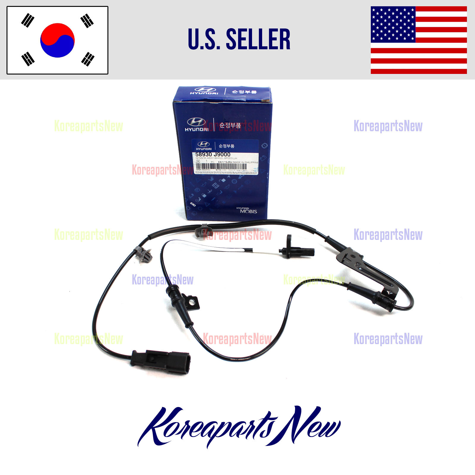 ABS Brakes Sensor FRONT Left DRIVER ⭐OEM⭐ 58930J9000 Hyundai Kona 2018 ...