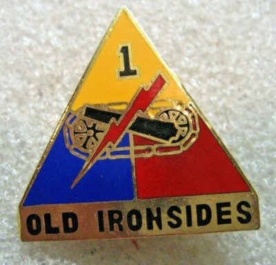 /US Army TANK CORPS Badge Crest,1st Armor Division | eBay