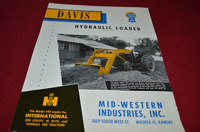 Davis Hydraulic Loader Dealers Brochure YABE8 | eBay