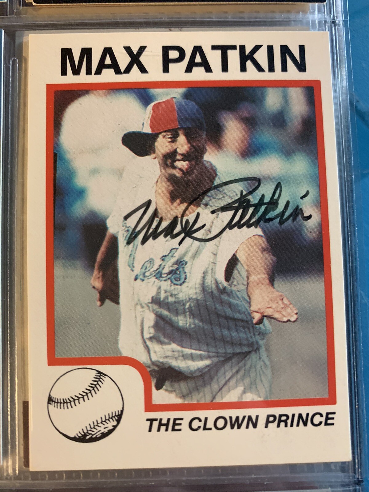 Max Patkin autographed baseball card. The Clown Prince of Baseball. | eBay