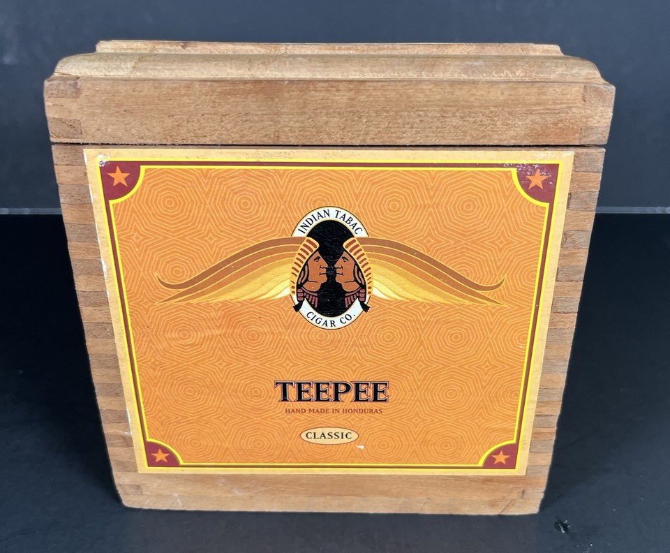Vintage Indian Tabac Cigar Co. Chief Classic, Wooden Cigar Box | eBay