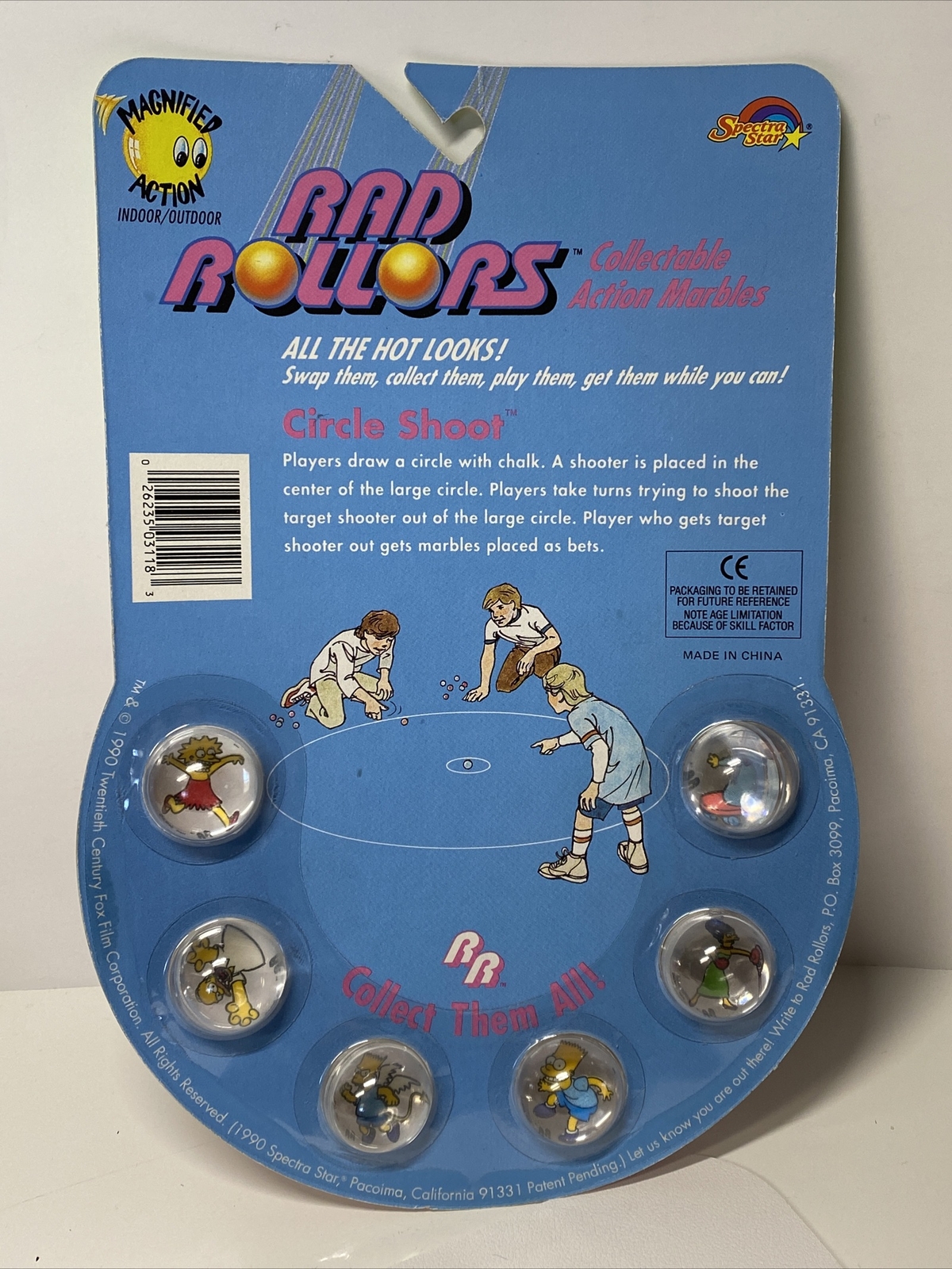 Rad Rollers The Simpsons Collectible Action Marbles 1990 NOS | eBay