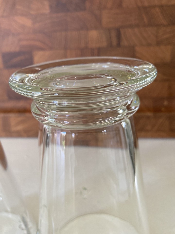 La Rochere France 2 Embossed Bee Clear Tumblers Drinking Glasses 5.5 ...