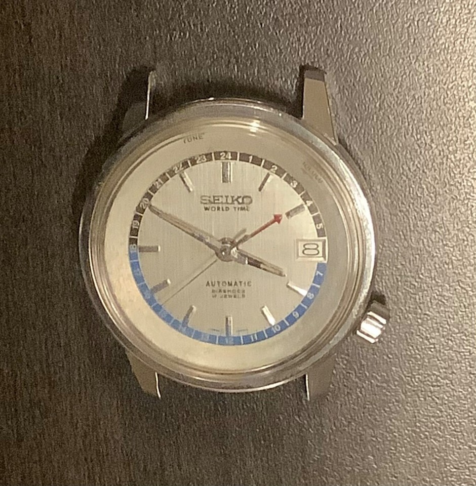 1964 SEIKO World Time AUTOMATIC Mens WATCH 6217-7000 Tokyo Olympic ...